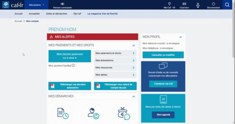 Comment transmettre un document à la CAF
